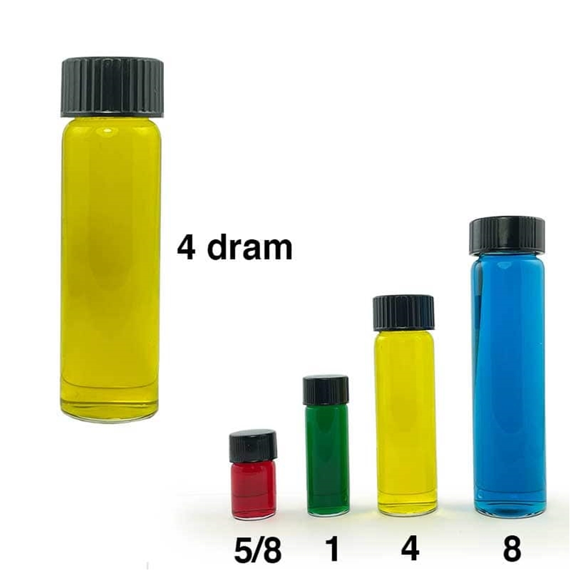 Clear Glass Vial, 4 dram