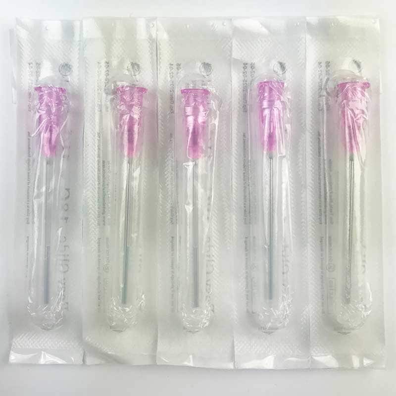 Pk 5 - Blunt Tip Dispensing Luer Slip Fill Needle 18G x 1.5" Pink