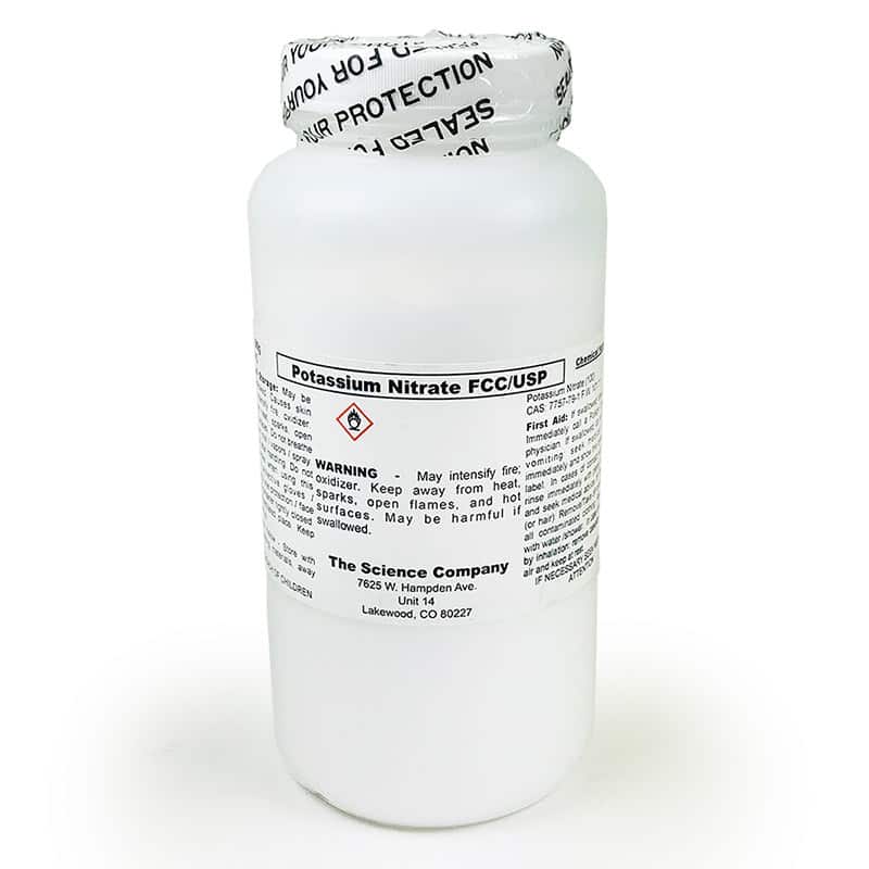 USP Grade Potassium Nitrate, (Saltpeter), 500g for sale. Buy from The ...